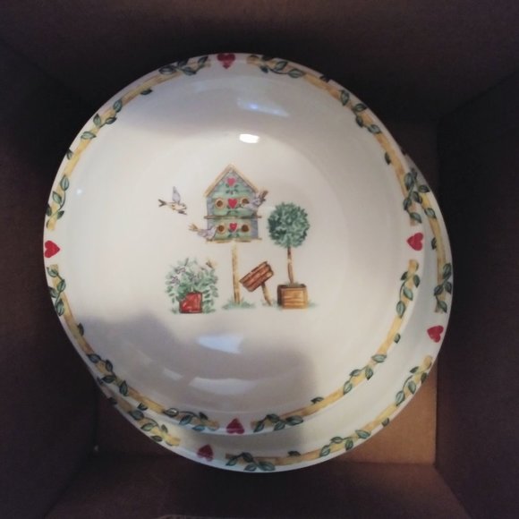 Thomson | Kitchen | Thomson Birdhouse Pottery Dinnerware Cottage Heart ...